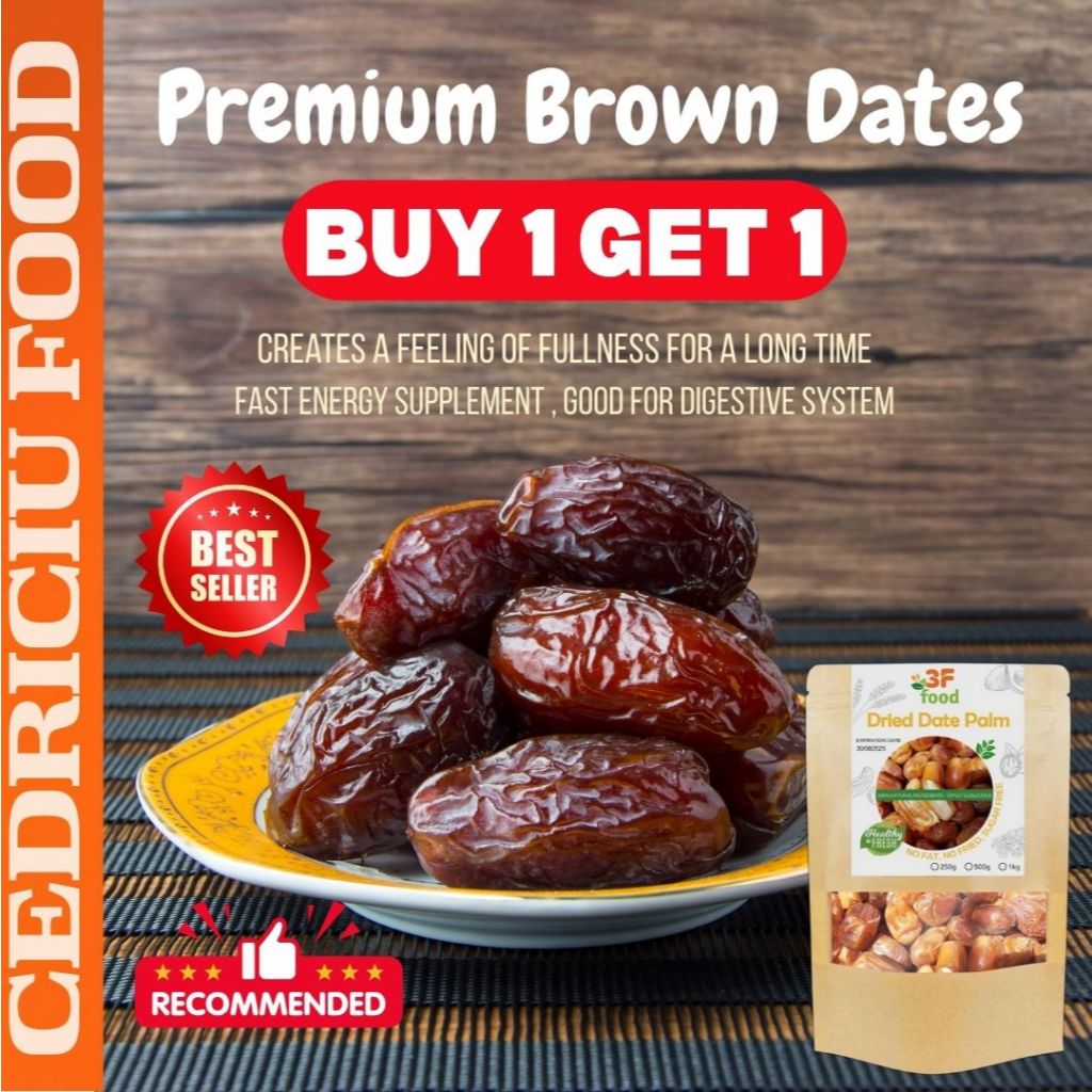 [ BUY 100G GET 100G]Premium Dubai Dates - Natural Dried Dates | Healthy ...
