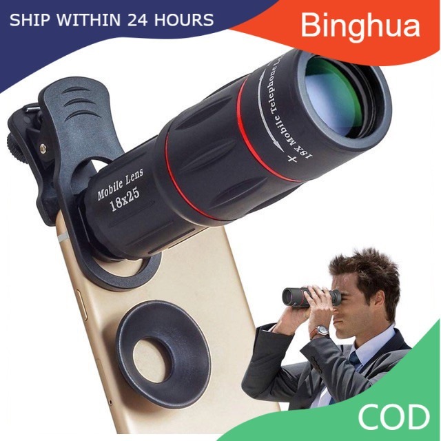 Monocular Zoom HD Optical Phone Lens Observation Survey 18x Telephoto ...