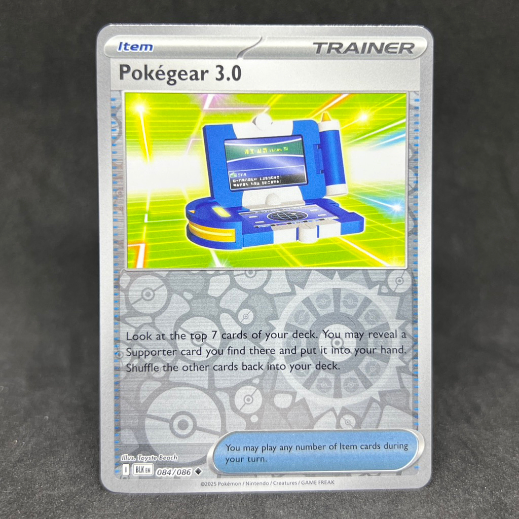 Pokemon TCG Pokegear 3.0 Uncommon 084/086 2025 Scarlet & Violet Black ...