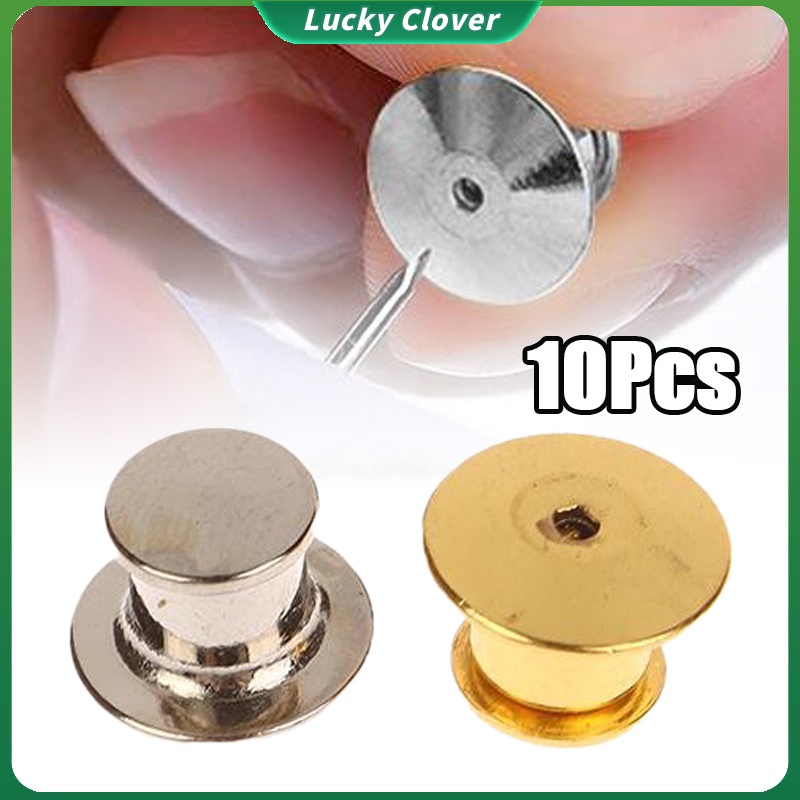 10Pcs Metal Pins Keepers Pin Backs DIY Brooch Pin Keeper Clasp | Shopee ...