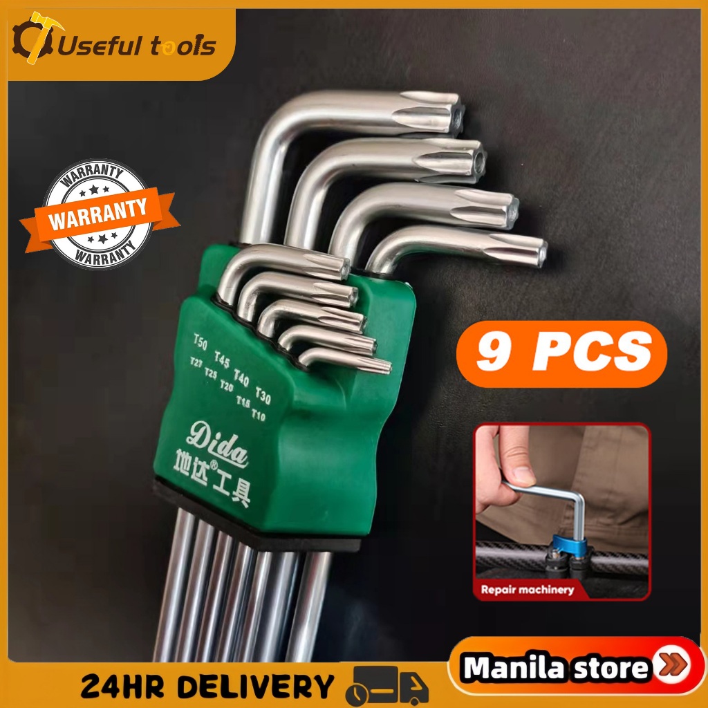 9pcs Hex Key Set Star Allen Wrench Set Original Torx Wrench Flower ...