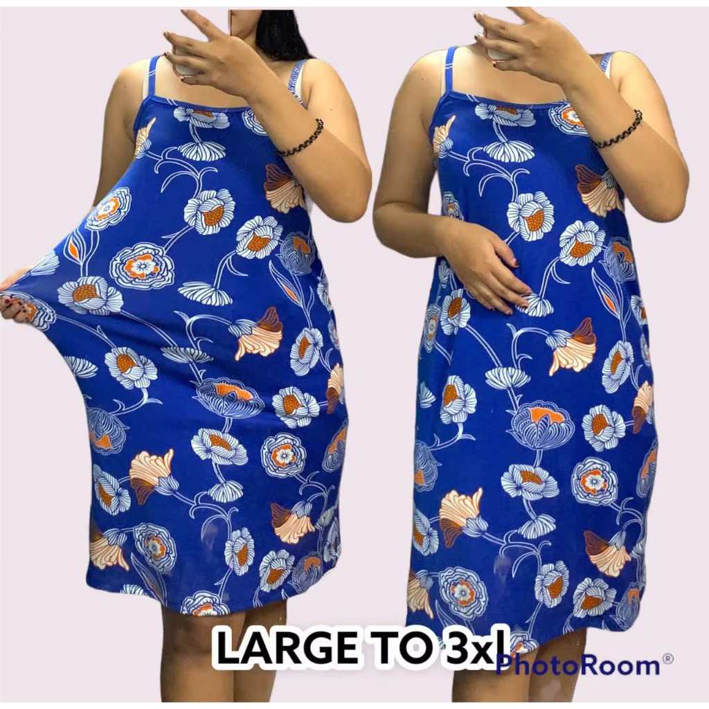 PLUS SIZE PAMBAHAY DUSTER SPAGHETTI STRAP DRESS FOR WOMEN ( FREE SIZE ...