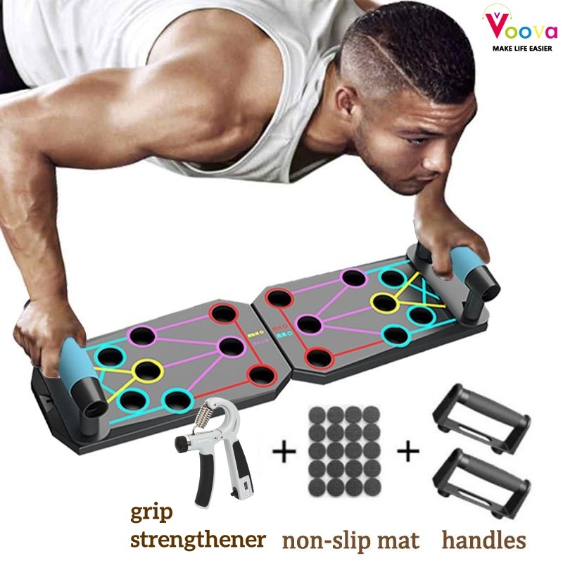 Foldable multi - function push - up board for home fitness body ...