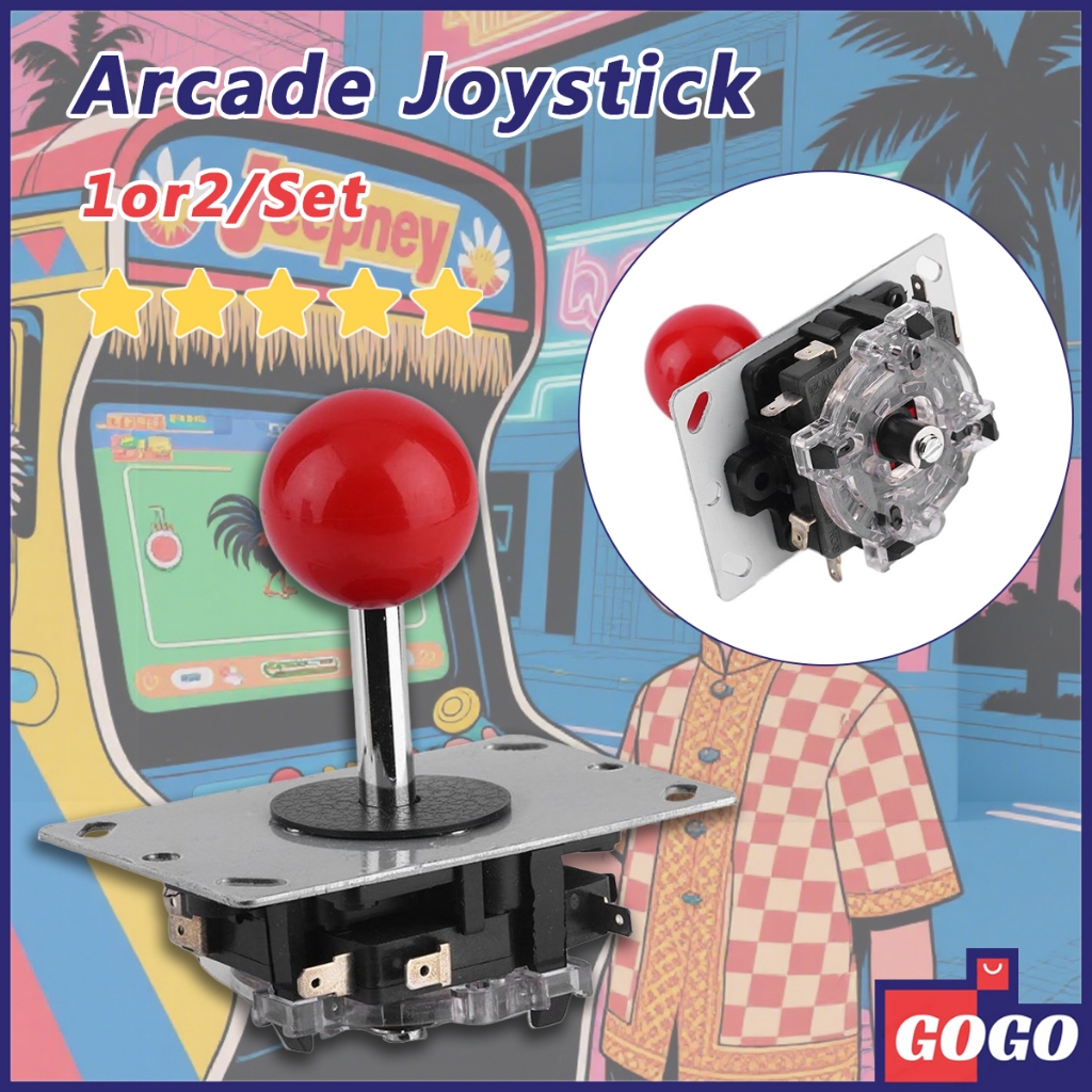 DIY Joystick High Response 8 Way Red Ball Controller Stick Easy To ...