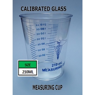 Calibrated Glass / Measuring Cup 210ml | Shopee Philippines