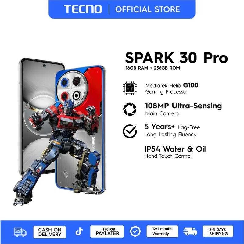 SPARK 30 Pro 16Gb (8+8) + 256Gb | Amoled 120Hz Refresh Rate | MTK G100 ...
