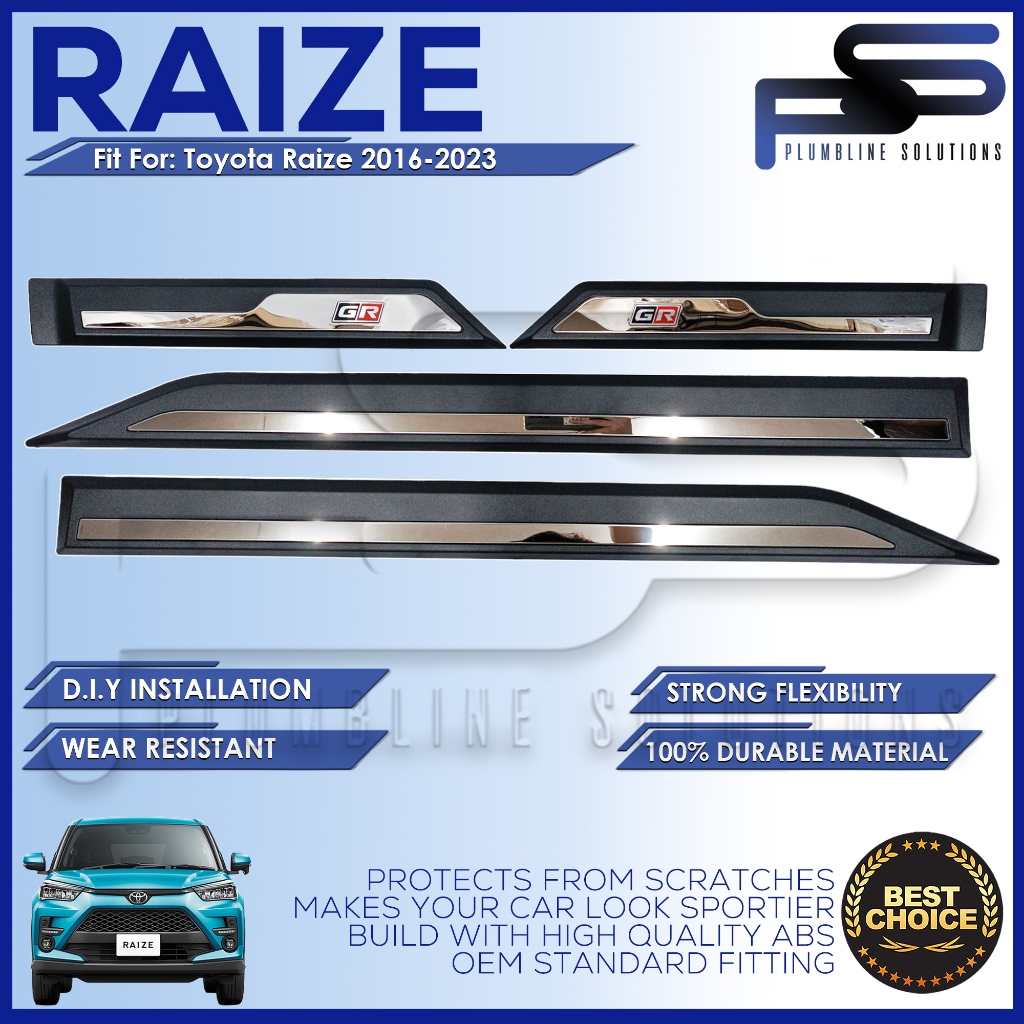 Side Body Kit Moulding for Toyota Raize GR 2019 - 2023 / Side Body ...
