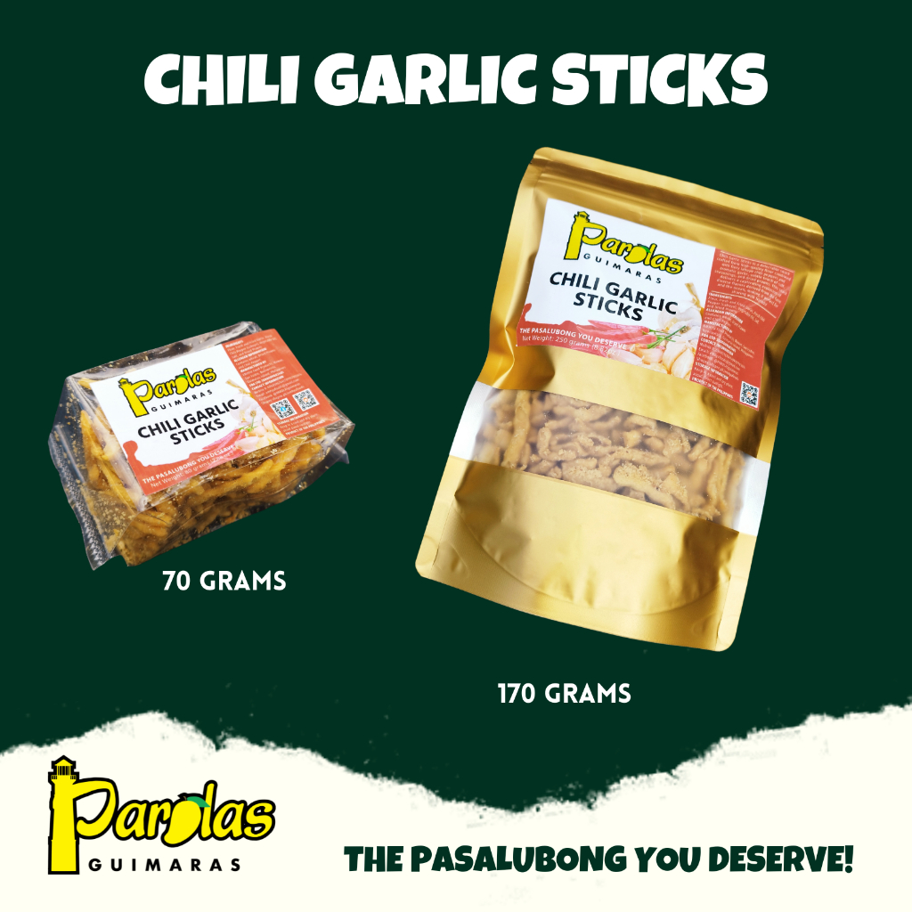 CHILI GARLIC STICKS by Parolas Guimaras | Shopee Philippines