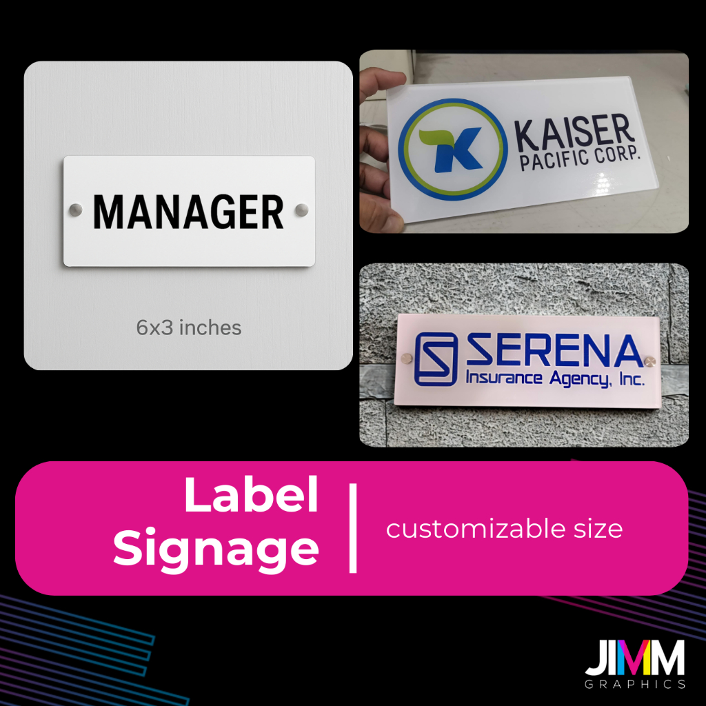 Small Labels Signage for Doors / Wall / Office / Rooms | Shopee Philippines