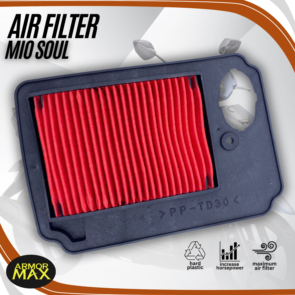 AM AIR FILTER FOR YAMAHA MIO SOUL - MOTORCYCLE AIR FILTER | Shopee ...