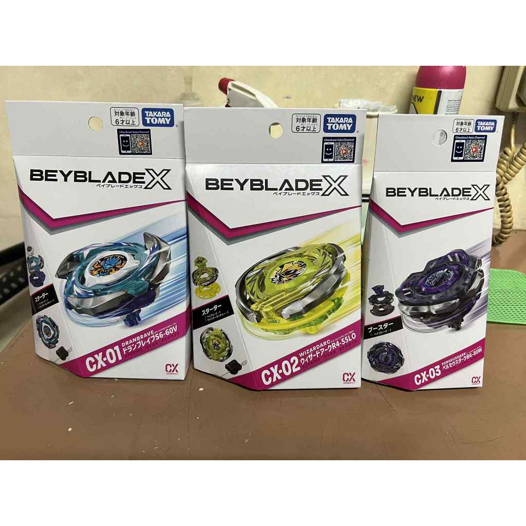 12 12 TAKARA TOMY BEYBLADE X WHOLESALE PACKAGE LOTS BUNDLE CX 01 02 03 ...