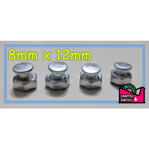 (PER 10pcs) Slotted Angle Bolt and Nut 8mm x 12mm | Shopee Philippines