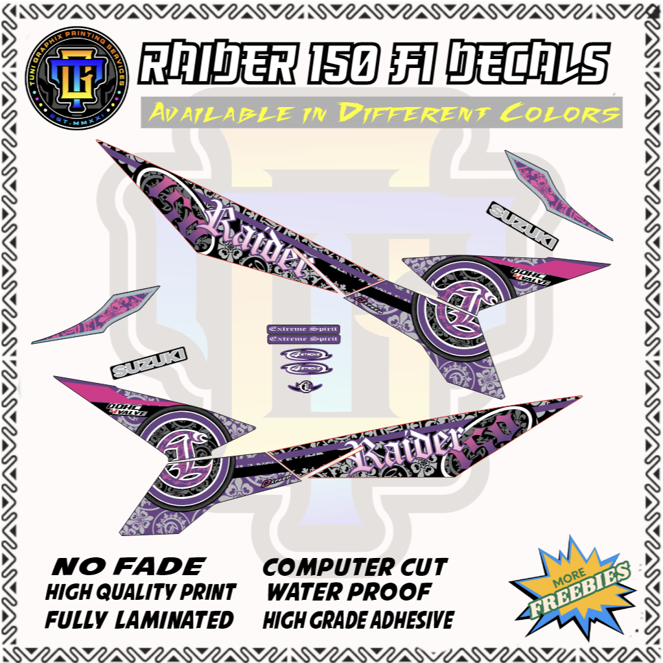 Raider 150 FI EXTREME SPIRIT Malaysian Decals Sticker | Shopee Philippines
