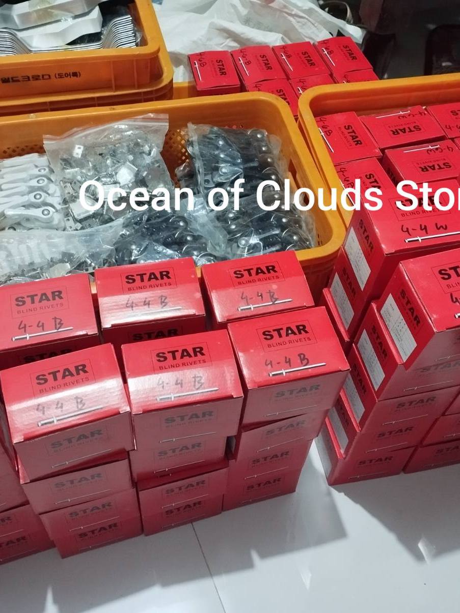 Blind Rivets 4-4 4-6 Aluminum Rivets Sturdy and Heavy Duty (Brown and ...