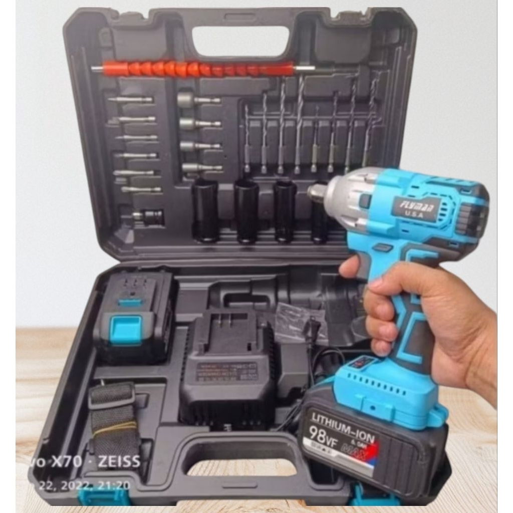 Flyman cordless power impact wrench 6 pcs/ 12 pcs/ 30 pcs | Shopee ...