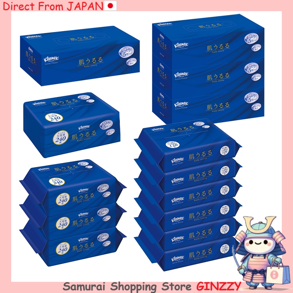 Kleenex Lotion Tissue Hada Ururu: Soft Pack / Box Tissue Japan General ...