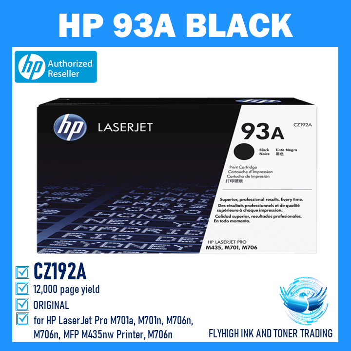 HP 93A Original Toner Cartridges for HP LaserJet Pro M701a, M701n ...