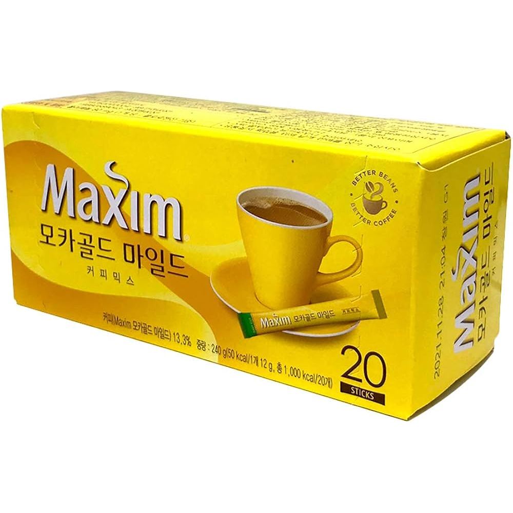 MAXIM MOCHA GOLD MILD INSTANT COFFEE MIX 20 STICKS (KOREAN COFFEE ...
