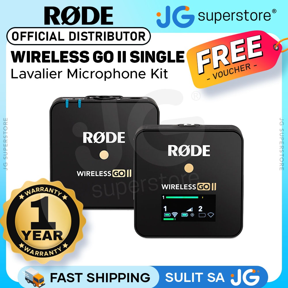 RODE Wireless GO II Single Compact Digital Wireless Microphone System ...