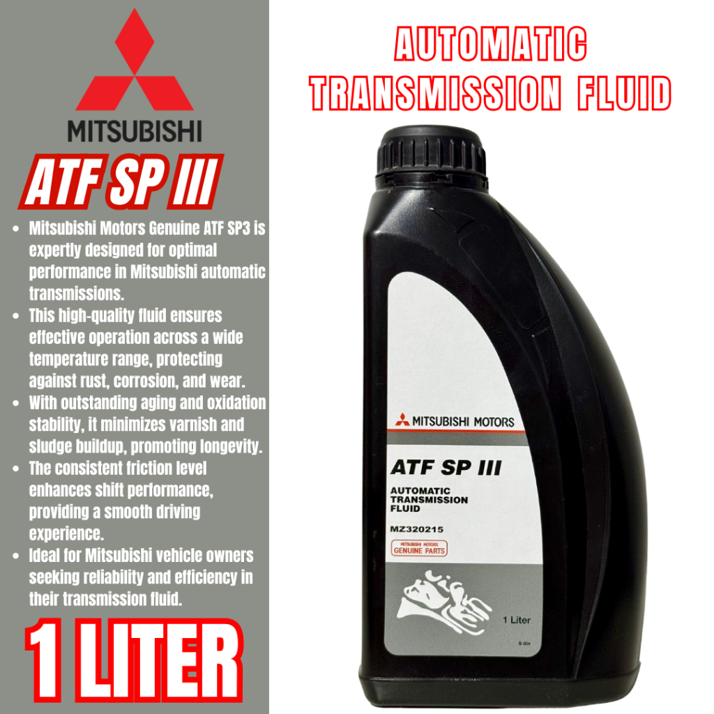 MITSUBISHI Automatic Transmission Fluid SP III ATF 1Liter | Shopee ...