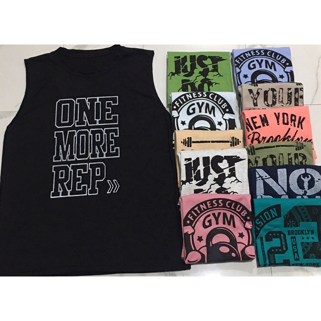 MUSCLES SANDO/TEE FOR ADULT SET OF 3PCS ASSORTED | Shopee Philippines