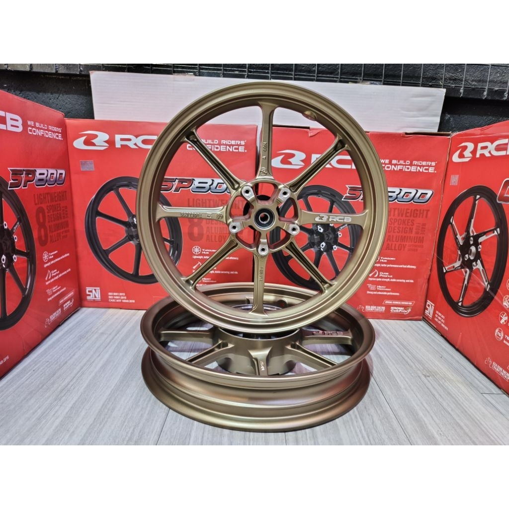 RCB MAGS SET SP800 GOLDEN BRONZE FOR CLICK 125 / 150 ( 5HOLES ...