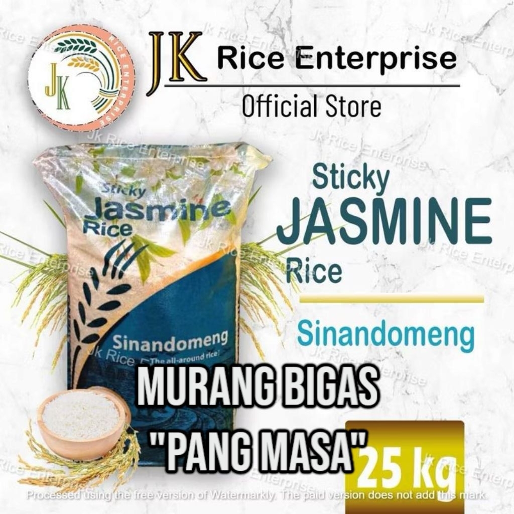 STICKY JASMINE RICE SINANDOMENG 25KG (PANG MASA NA PRESYO) | Shopee ...