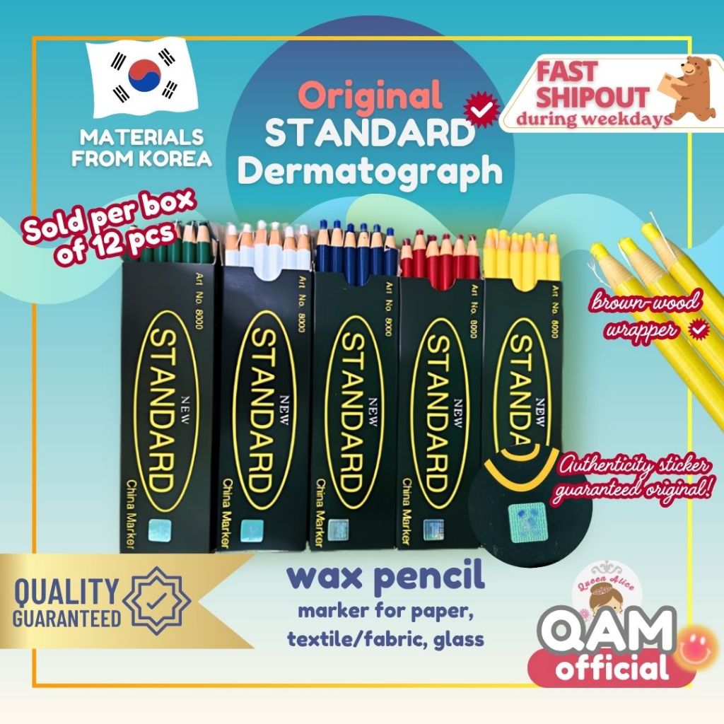 ORIGINAL DERMATOGRAPH Tailor Chalk/Wax Pencil (paper/textile/glass ...