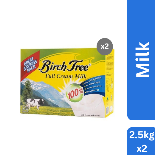 Birch Tree Full Cream Milk 2.5kg Bundle of 2 | Shopee Philippines