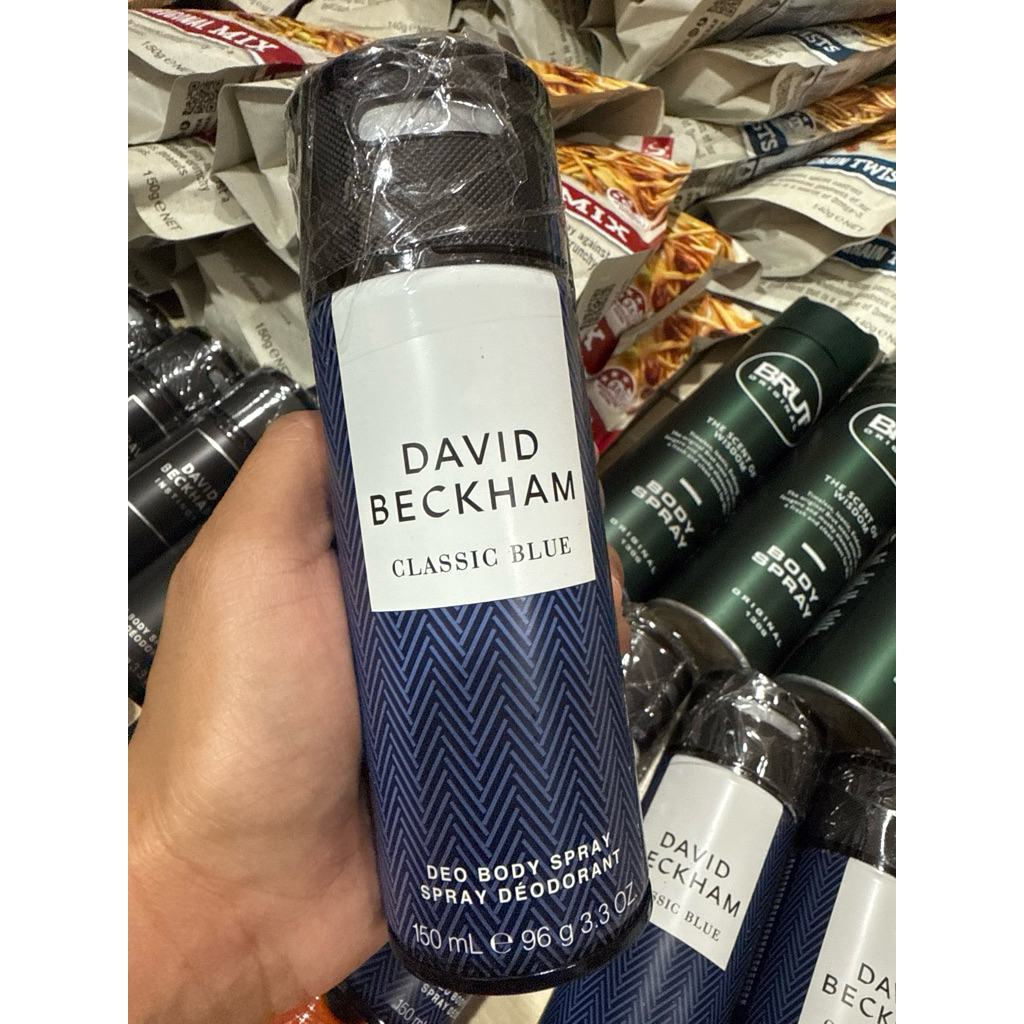 David Beckham classic blue deo body spray 150ml | Shopee Philippines