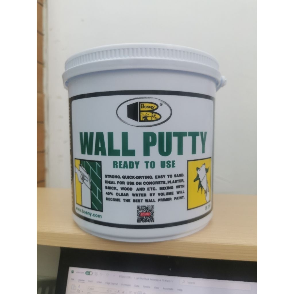 Bosny Wall Putty 5kg for interior and exterior | Shopee Philippines