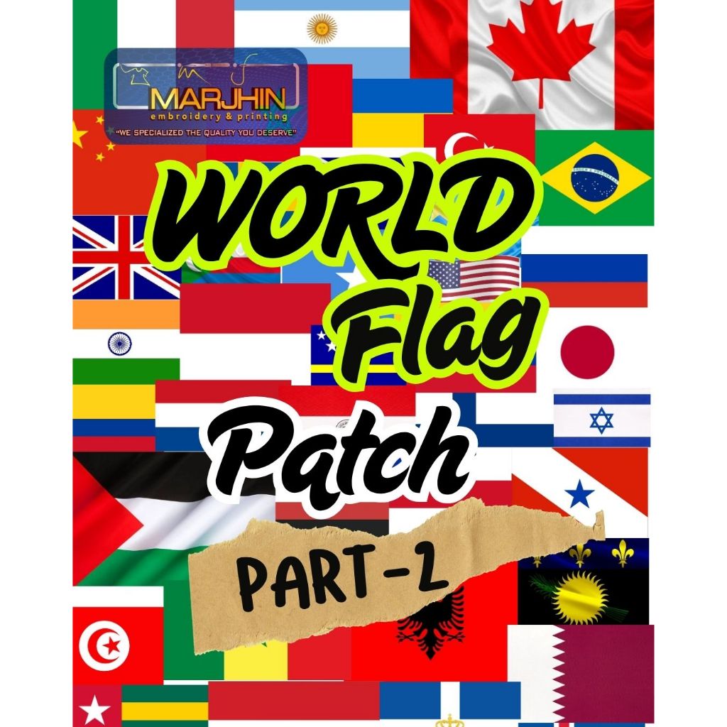 FLAG World Country Patch Iron on Velcro patches customized patch other ...
