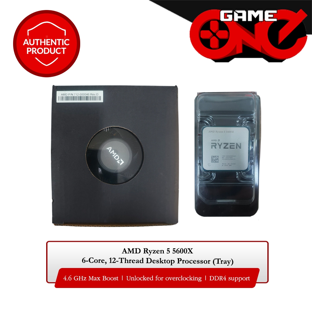 AMD Ryzen 5 5600X 6-Core, 12-Thread Desktop Processor with Wraith ...