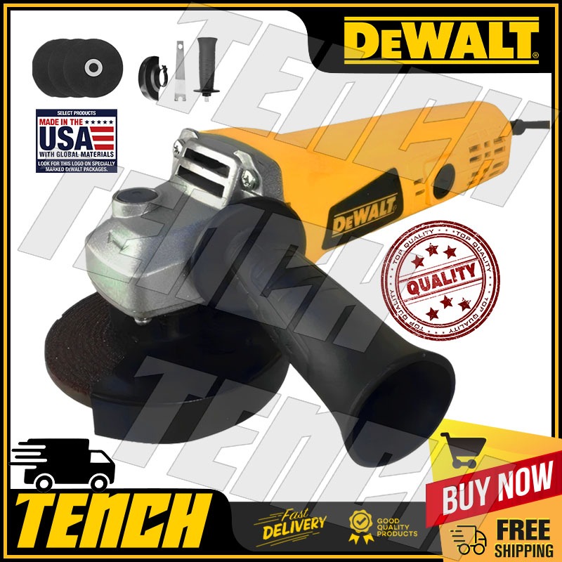 DeWALT 870W Multifunctional Household Portable 100MM Electric One-hand ...