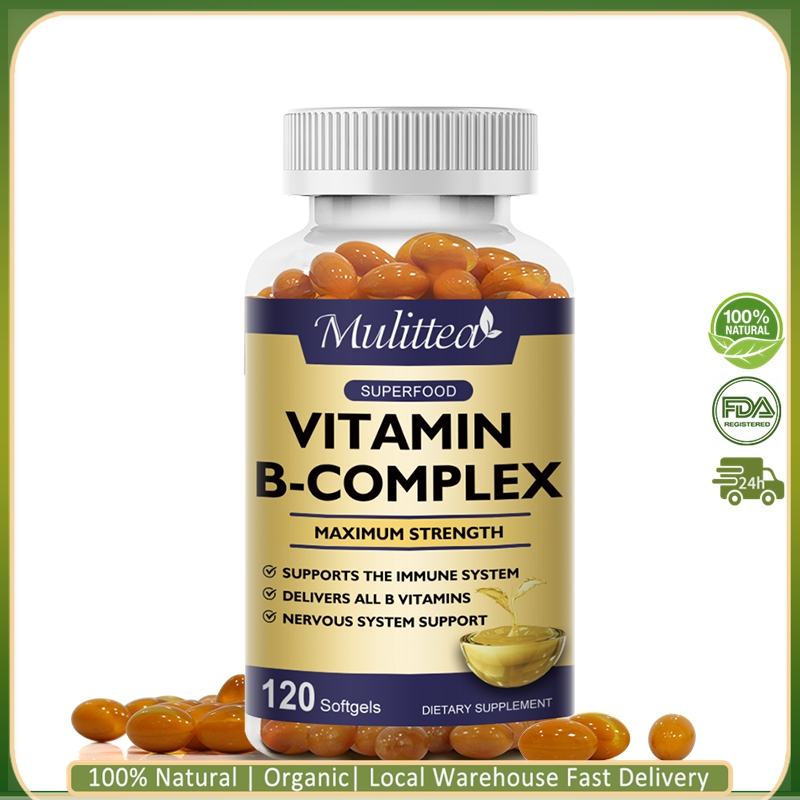 Daily Vitamin B Complex capsule(With Folic Acid)Maintain Cardiovascular ...