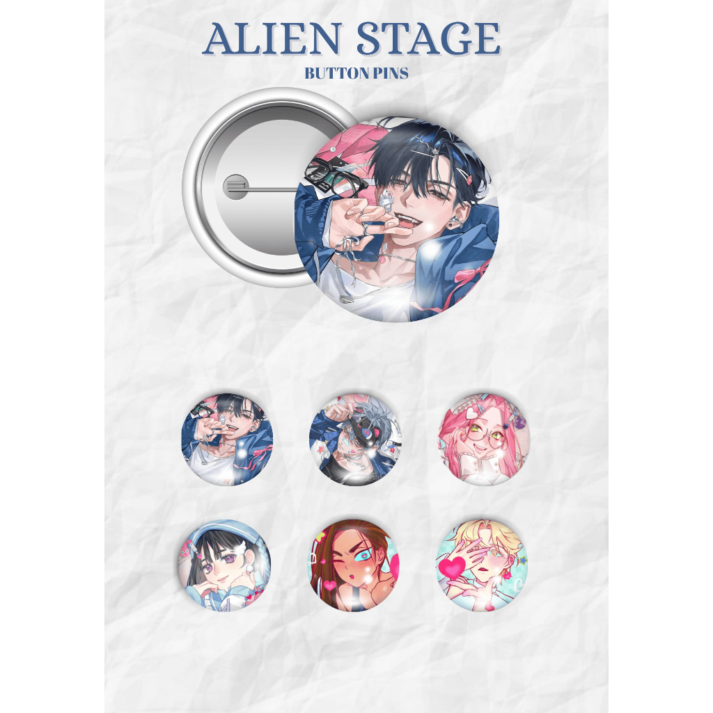Button Pin ALIEN STAGE Badge | Button Pins | Tinplate Pins | Bag Badge ...