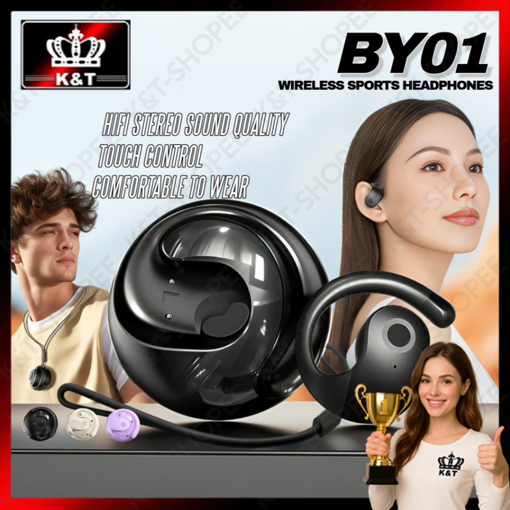 BY01 Wireless Bluetooth Earbuds Noise Reduction Touch Control Spherical ...