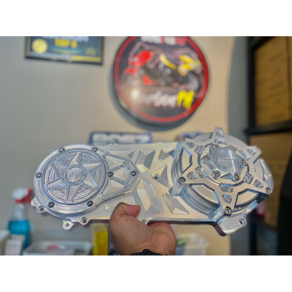 SHIJIRO BILLET CNC CVT COVER | Click v2 v3 v4 | Nmax v2 v3 | Aerox v2 ...