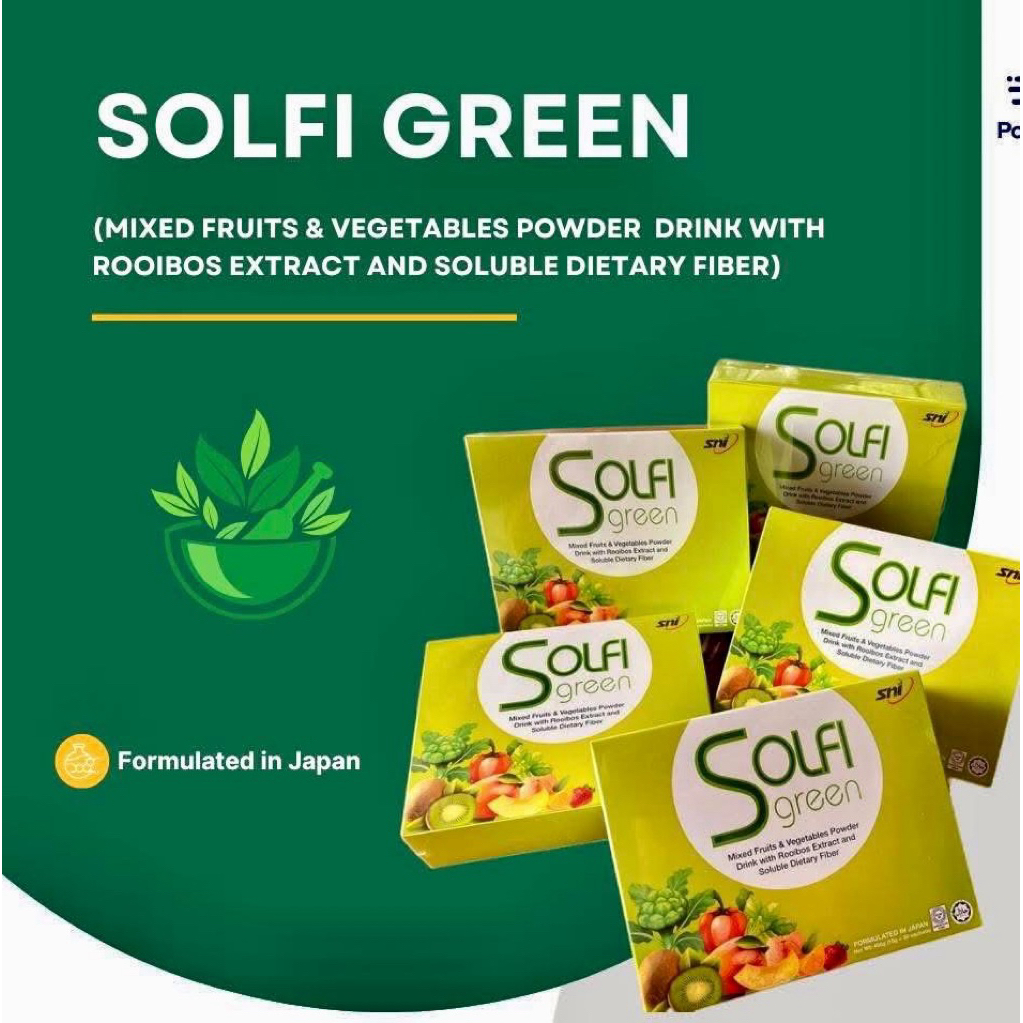 Solfi Green Fiber Detox Drink 30 SACHETS | Shopee Philippines