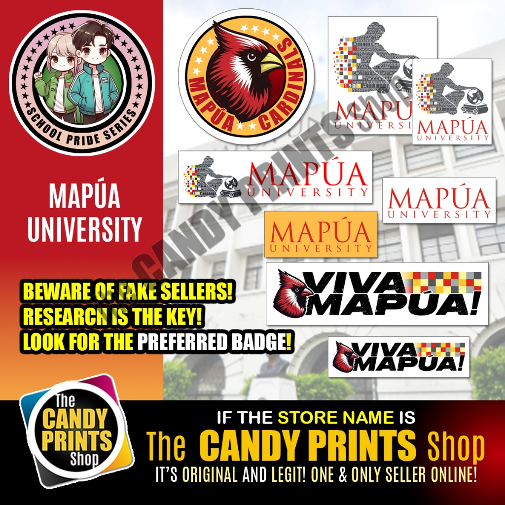 School Pride Series - MAPUA 01 - MAPUA UNIVERSITY INSPIRED Vinyl (Non ...