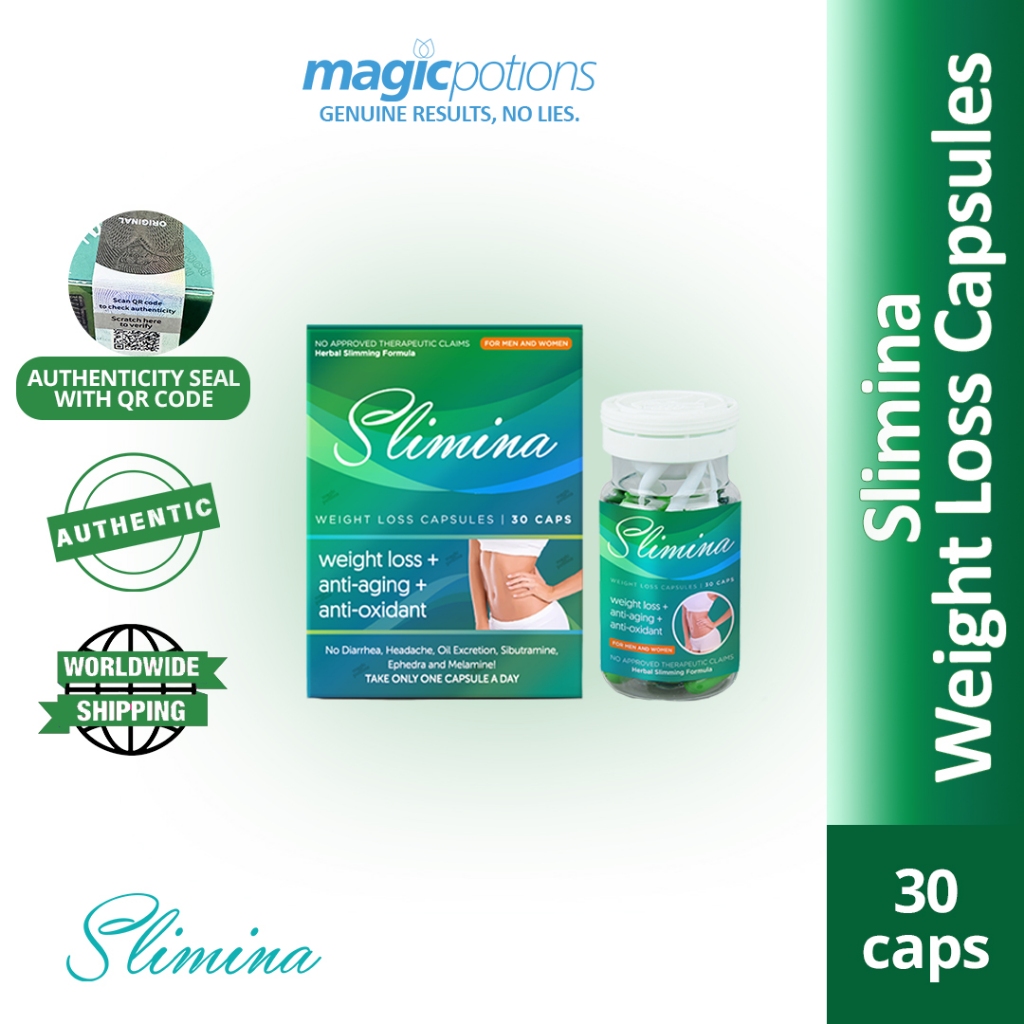 Slimina Capsule (Genuine from Magic Potions) with QR code and ...