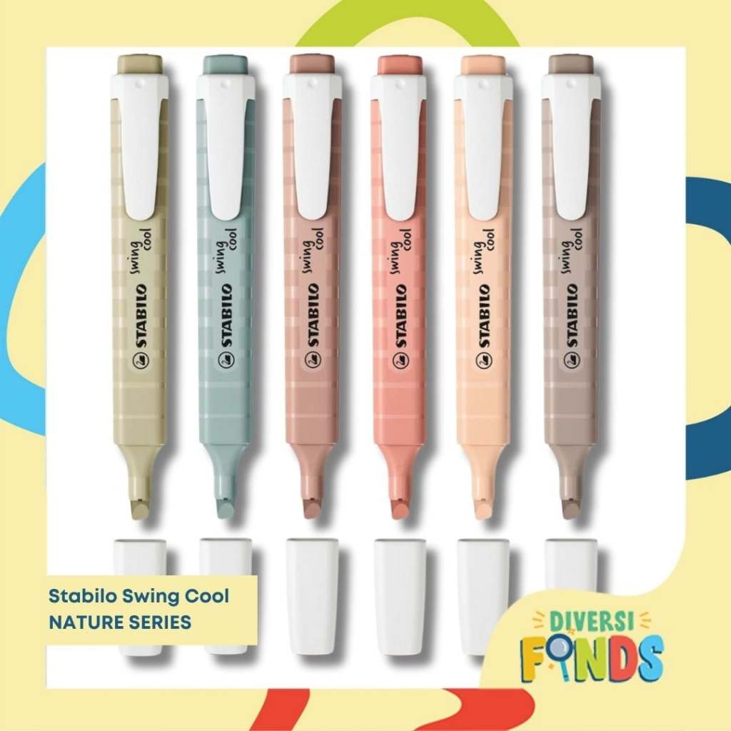 Stabilo Swing Cool Nature Series - Mud Green, Earth Green, Umber ...