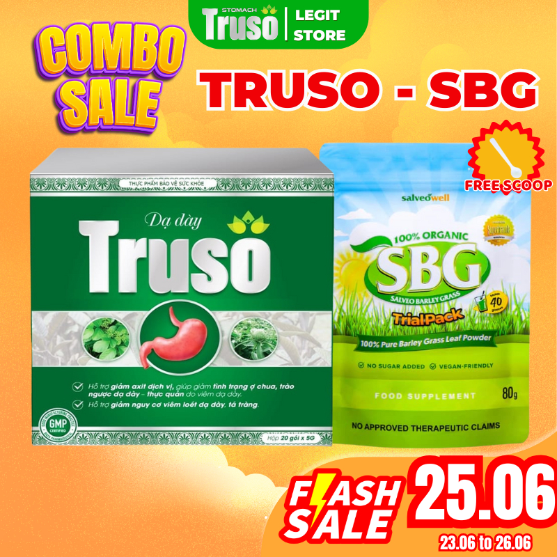 [BEST COMBO] TRUSO 15 sachets + SBG Barley | Stomach relief, detox, and ...