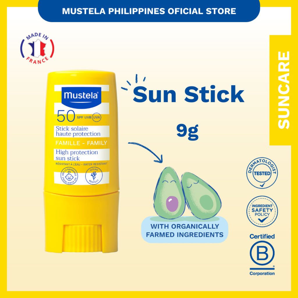 Mustela High Protection Sun Stick SPF50 9ml V3 | Shopee Philippines