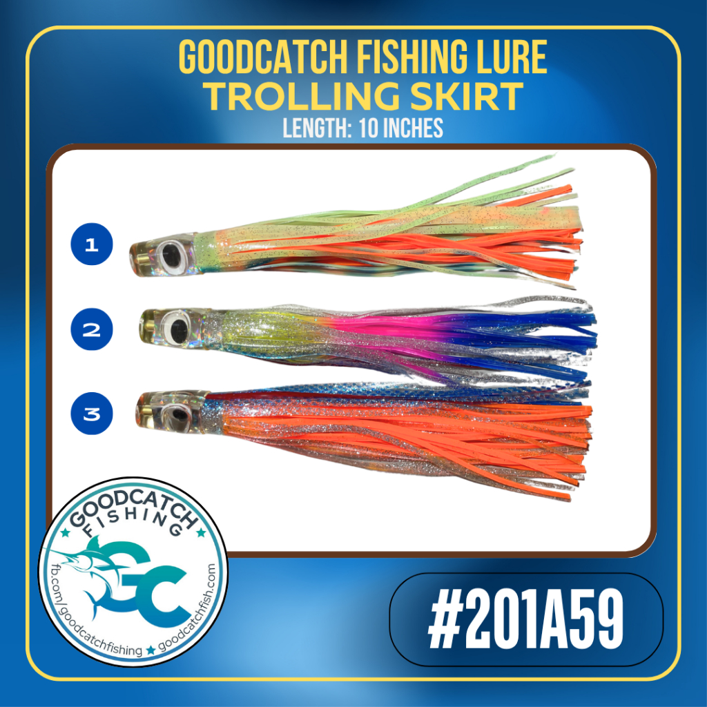 GoodCatch GC Resin Lures 201A59 10 inches Trolling Skirt Soft Bait Lure | Shopee Philippines
