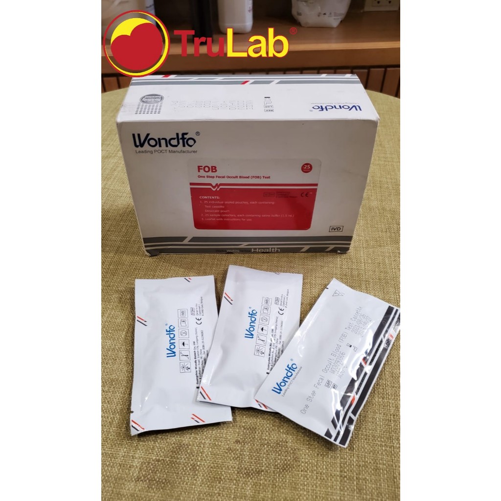 Fecal Occult Blood Wondfo Test Kit 25 tests per box - Laboratory ...