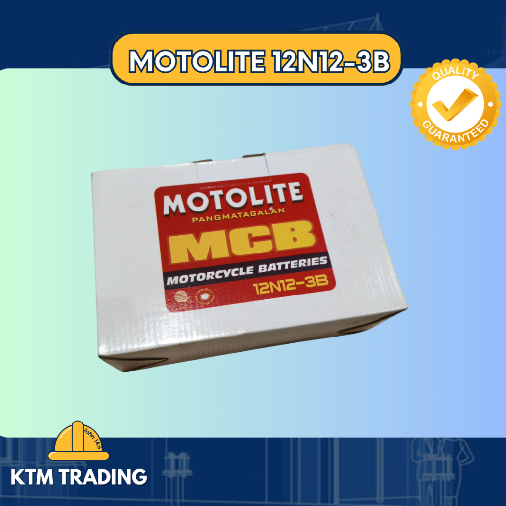 MOTOLITE MOTORCYCLE BATTERY 12N12-3B | Shopee Philippines