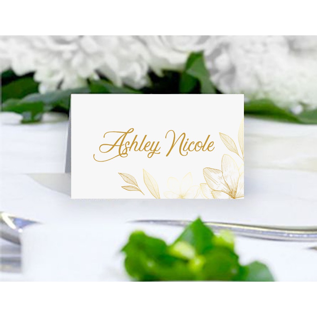 20 PCS WEDDING PLACE CARD | PERSONALIZED NAME CARD TABLE GUEST NAME ...