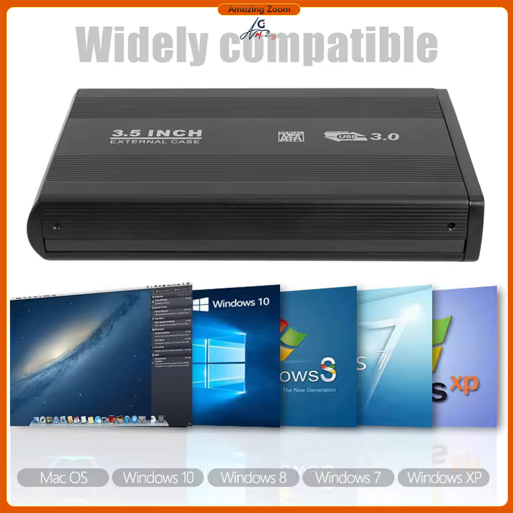 USB 3.0 HDD Enclosure 3.5-inch SATA External Hard Drive Enclosure ...