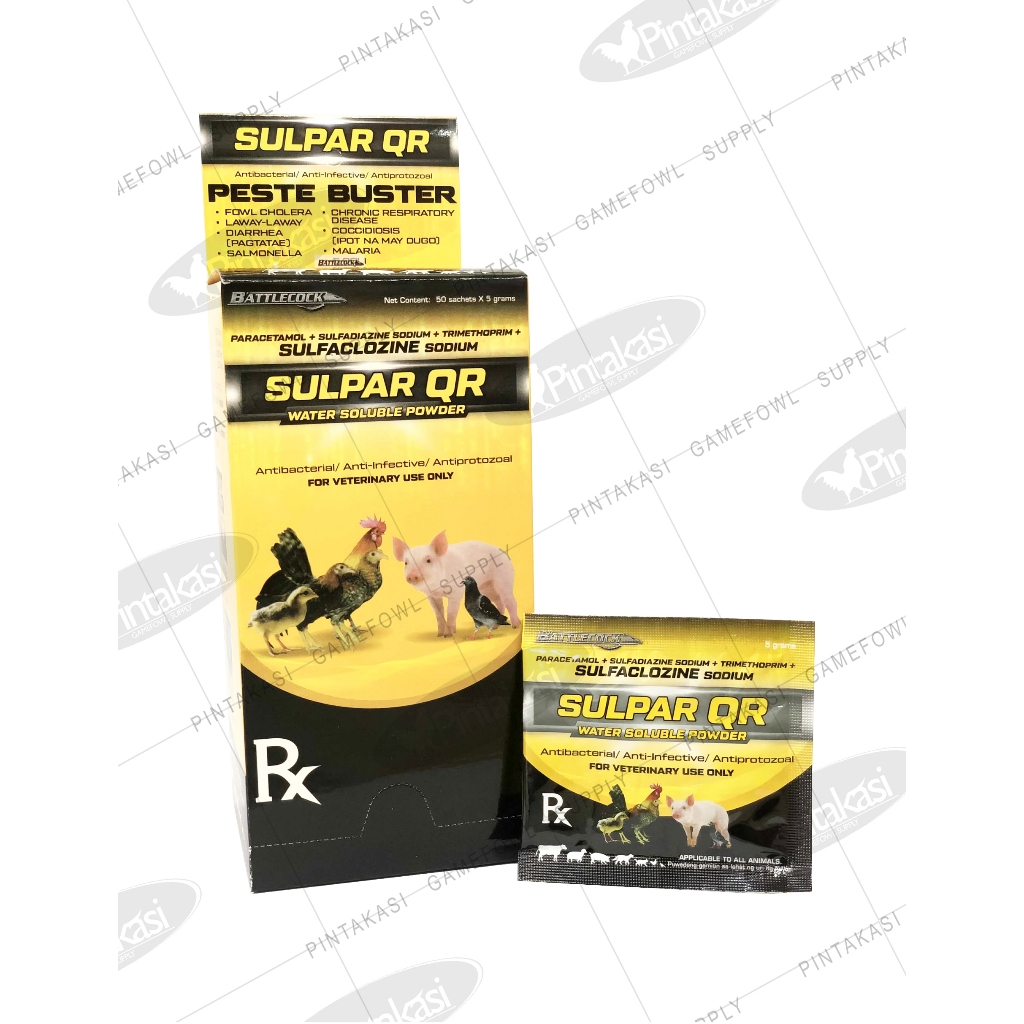 5 sachets Sulpar QR powder 5g sachet of Battlecock Products for ...